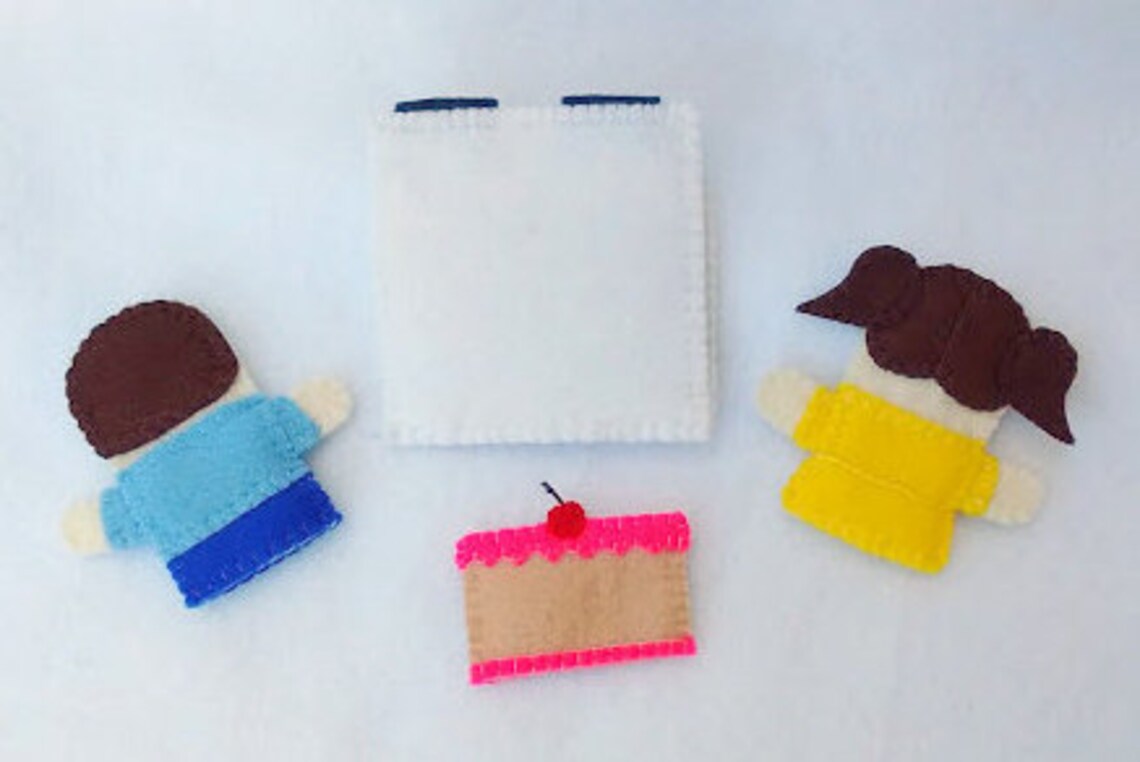 Pat-a-cake Finger Puppet, Pat a Cake Puppet, Boy Puppet, Girl Puppet ...