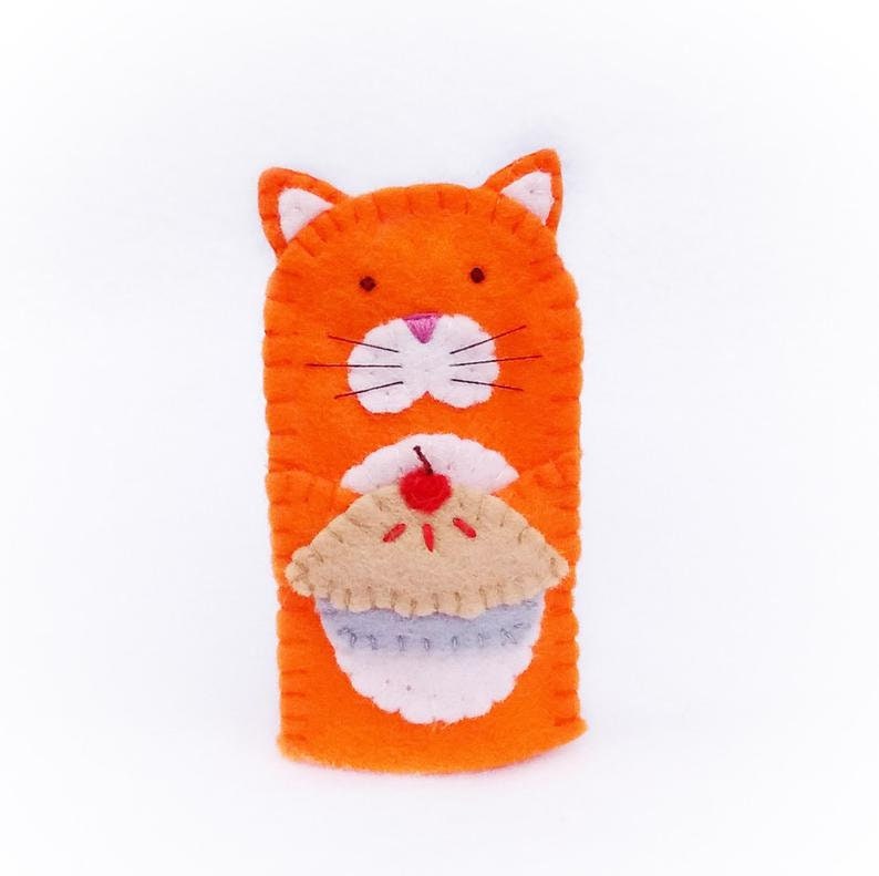 Double Sided Felt Finger Puppet Pattern Three Little Kitten - Etsy