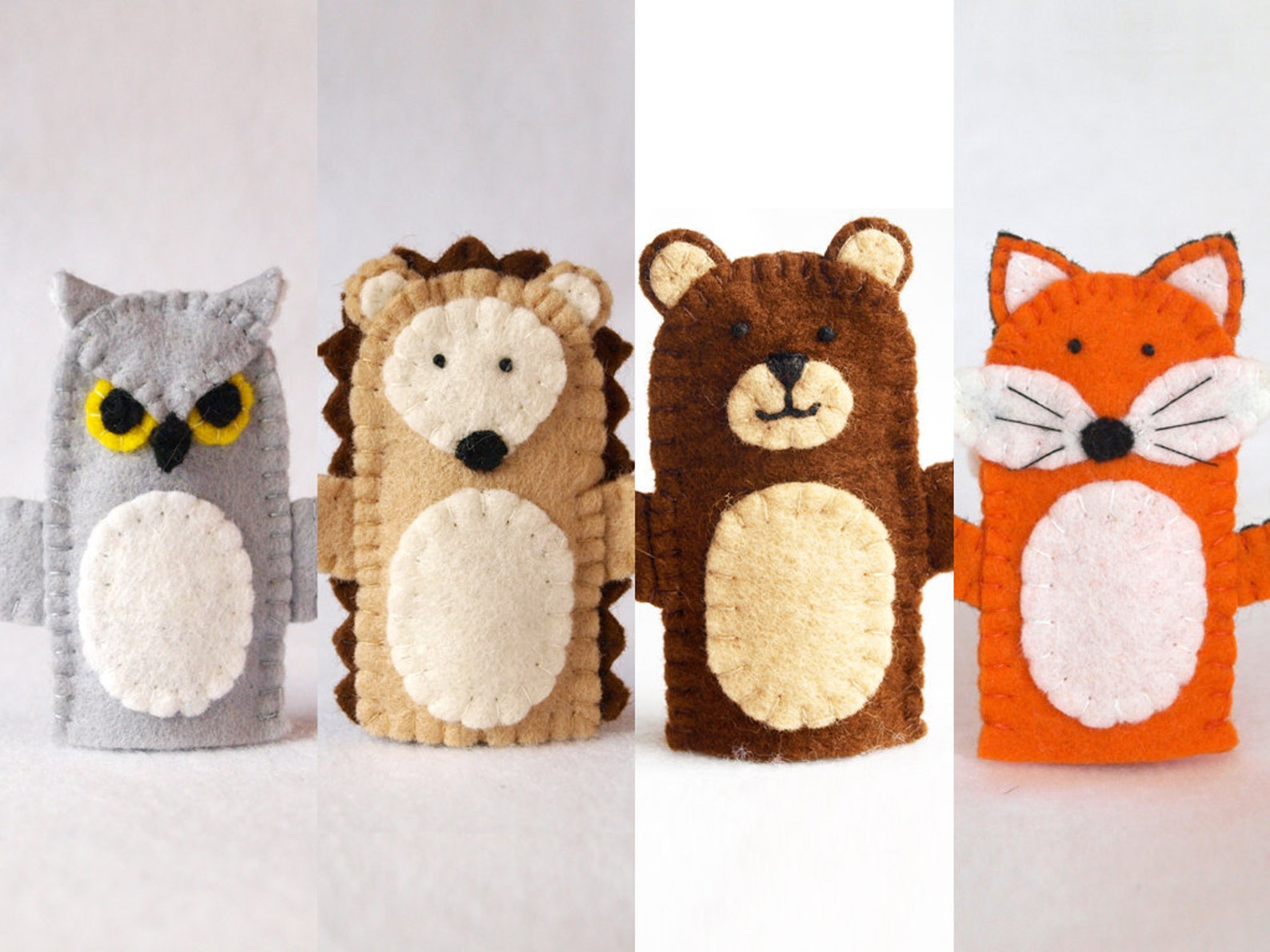 The Mitten, the Mitten Felt Puppet, Owl Puppet, Hedgehog Puppet, Bear ...