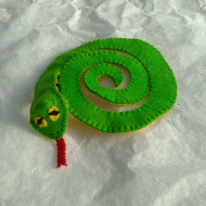 Pattern, Snake Felt Finger Puppet Pattern, Snake Pattern, Green Snake ...