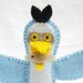 Great Blue Heron Great Blue Heron Finger Puppet Felt Finger - Etsy