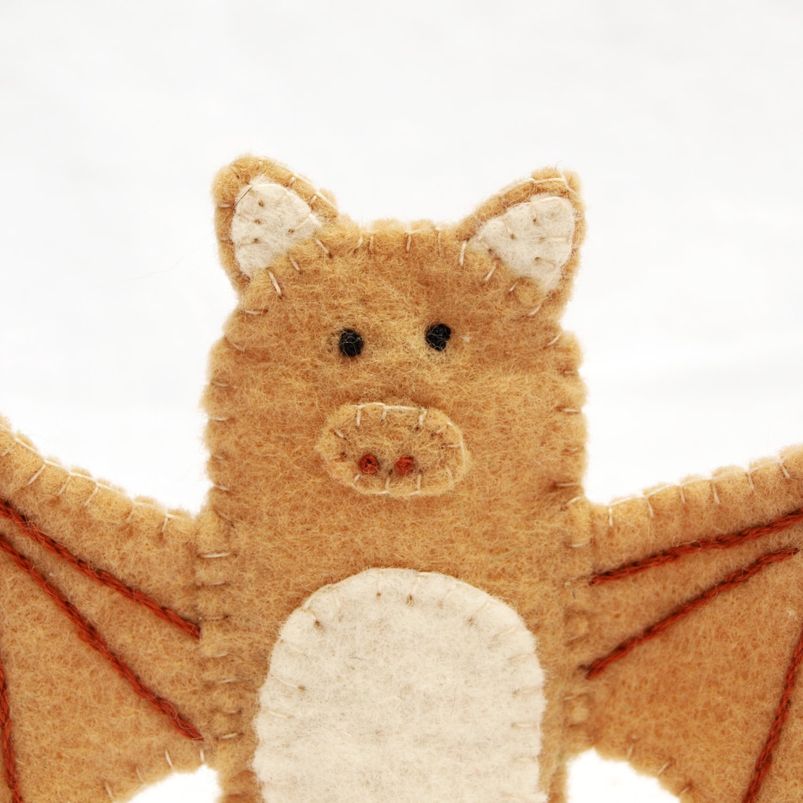 Brown bat bat felt finger puppet animal puppet storytime | Etsy