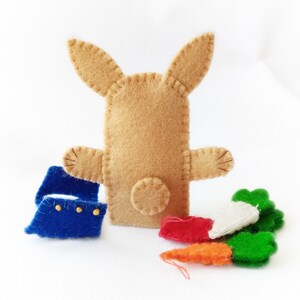 Pattern, Peter Rabbit Felt Finger Puppet Pattern, Peter Rabbit, Felt ...