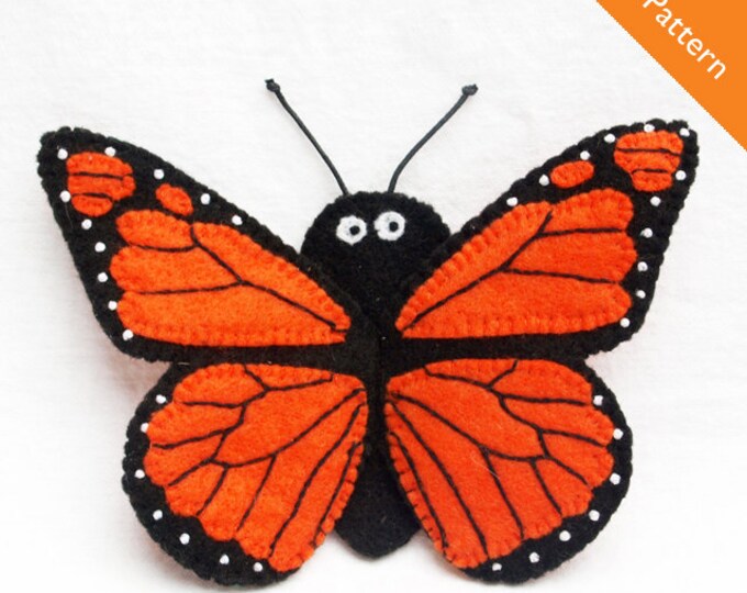 Pattern Felt Finger Puppet Pattern Butterfly Finger Puppet - Etsy