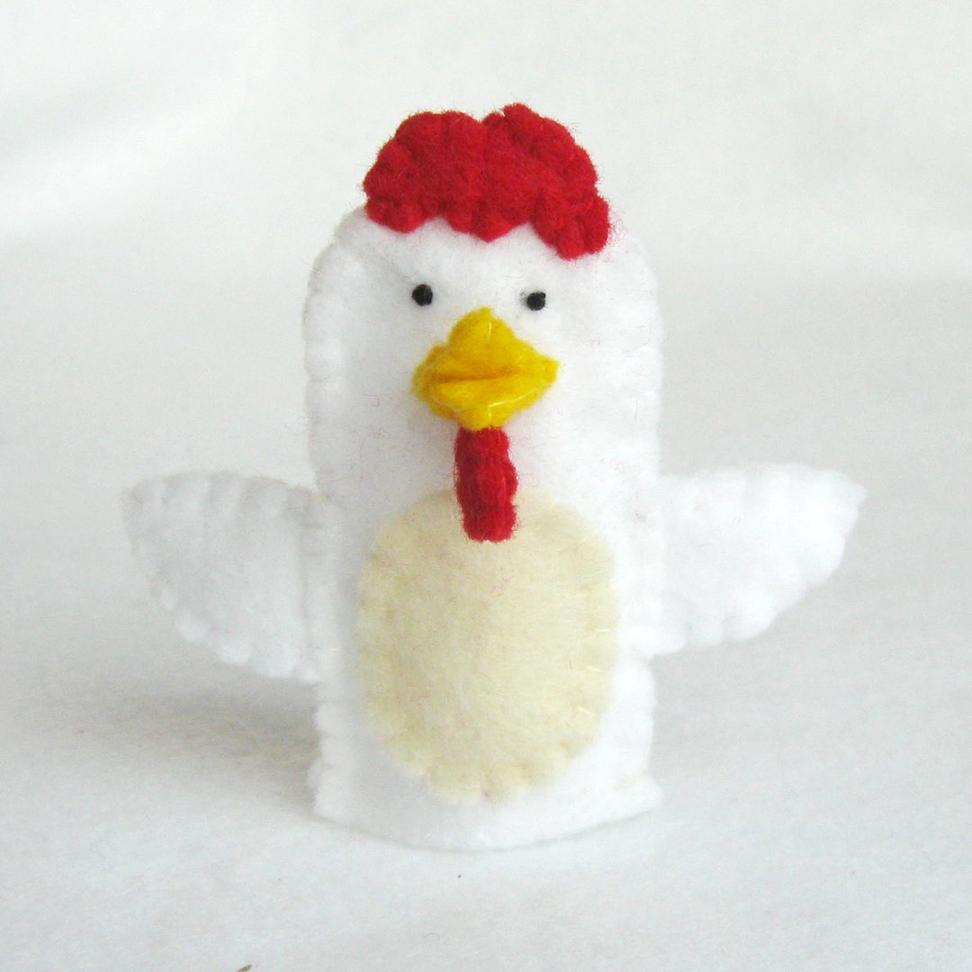 Hen, Hen Puppet, Hen Finger Puppet, Hen Felt Puppet, Chicken Puppet ...