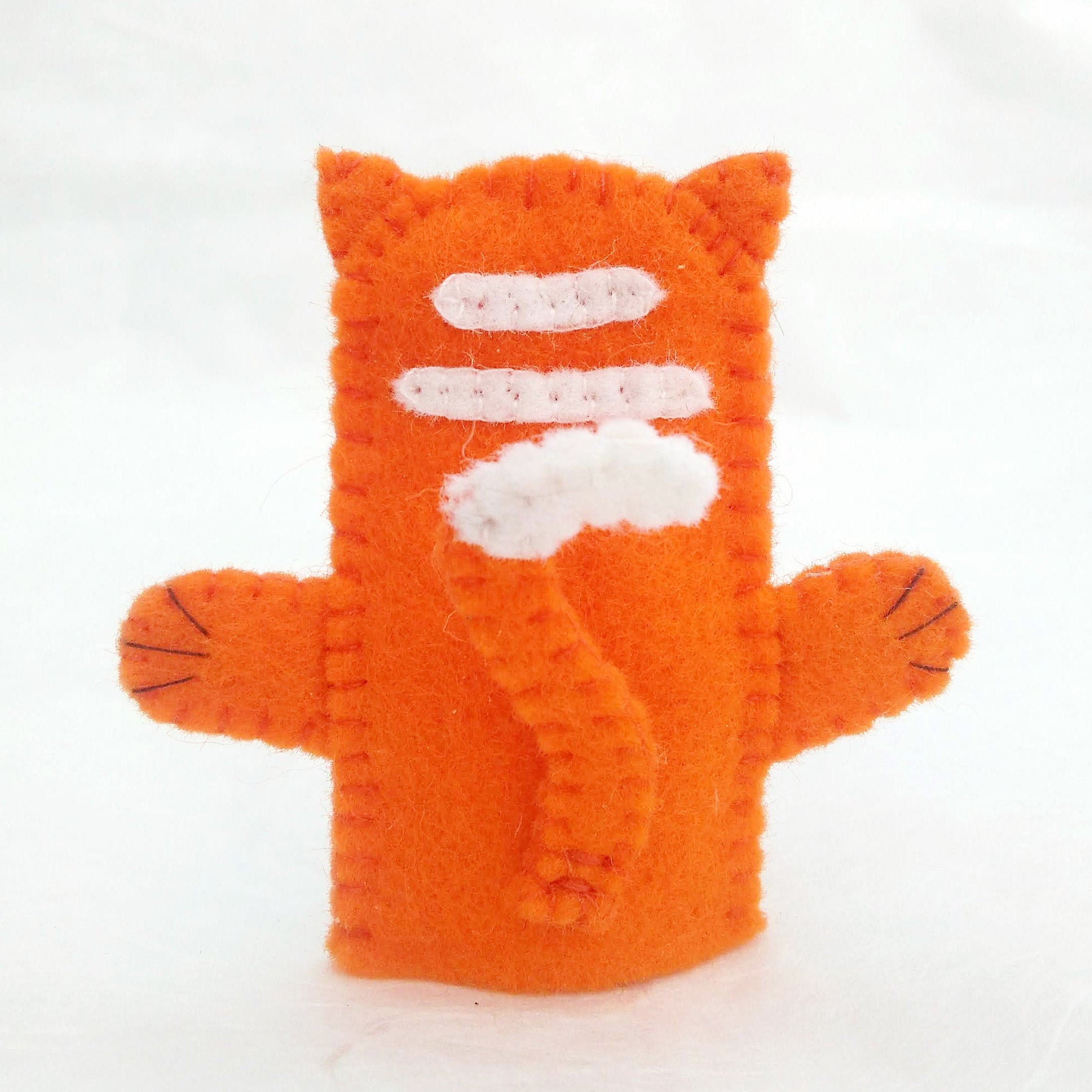 Double Sided Felt Finger Puppet Pattern Three Little Kitten | Etsy