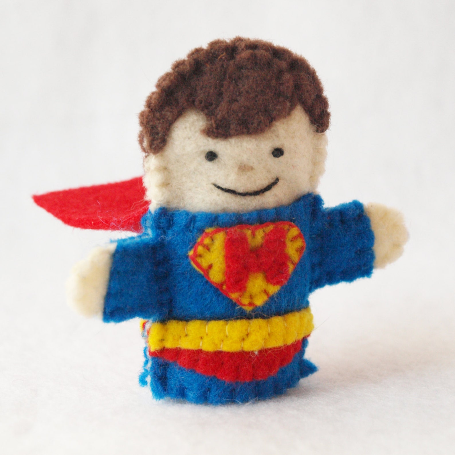 Caped Superhero Finger Puppet Felt Finger Puppet Custom - Etsy