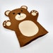 Brown Bear Hand Puppet, Felt Hand Puppet, Brown Bear Felt Hand Puppet ...