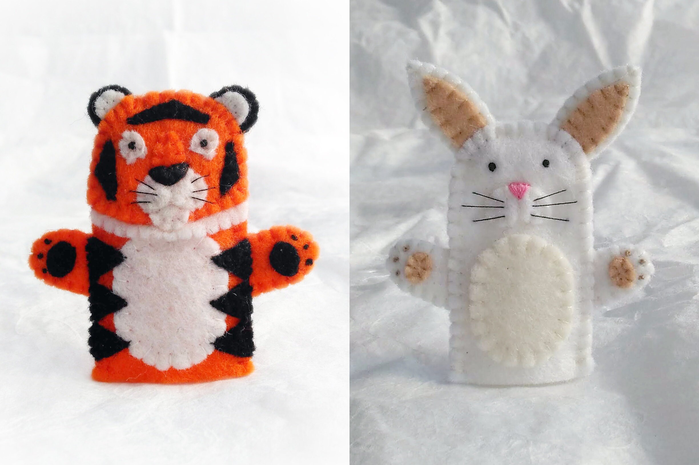 Chinese Zodiac Felt Finger Puppet, Chinese New Year, Mouse, Cow, Tiger ...