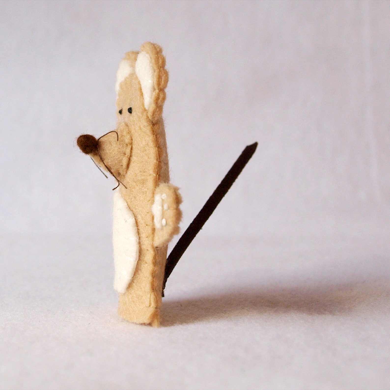 Brown Mouse Finger Puppet Felt Finger Puppet Brown Mouse - Etsy