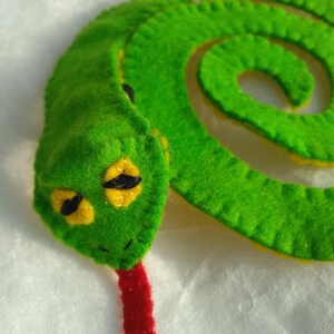 Pattern, Snake Felt Finger Puppet Pattern, Snake Pattern, Green Snake ...