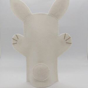 Rabbit Hand Puppet, Felt Hand Puppet, Rabbit Felt Hand Puppet, Hand ...