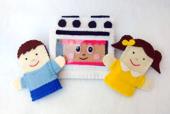 Pat-a-cake Finger Puppet, Pat a Cake Puppet, Boy Puppet, Girl Puppet ...