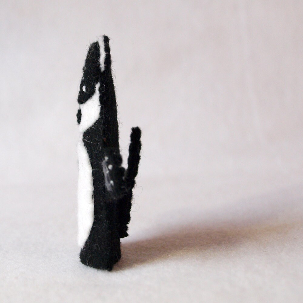 Badger Finger Puppet, Felt Finger Puppet, Badger Felt Finger Puppet ...