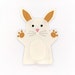 Rabbit Hand Puppet, Felt Hand Puppet, Rabbit Felt Hand Puppet, Hand ...
