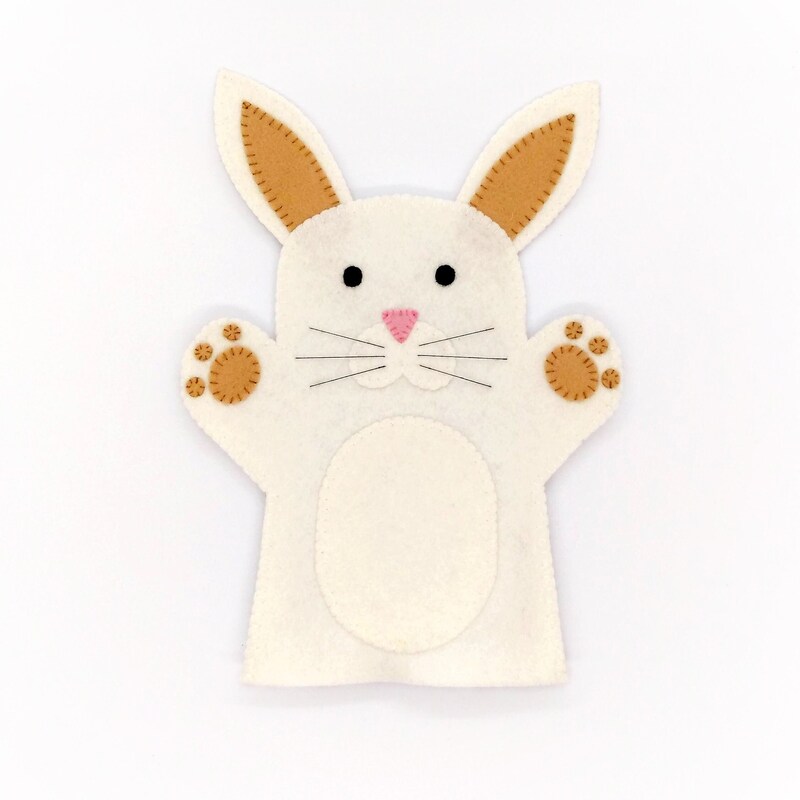 Bunny Rabbit Hand Puppet - Etsy