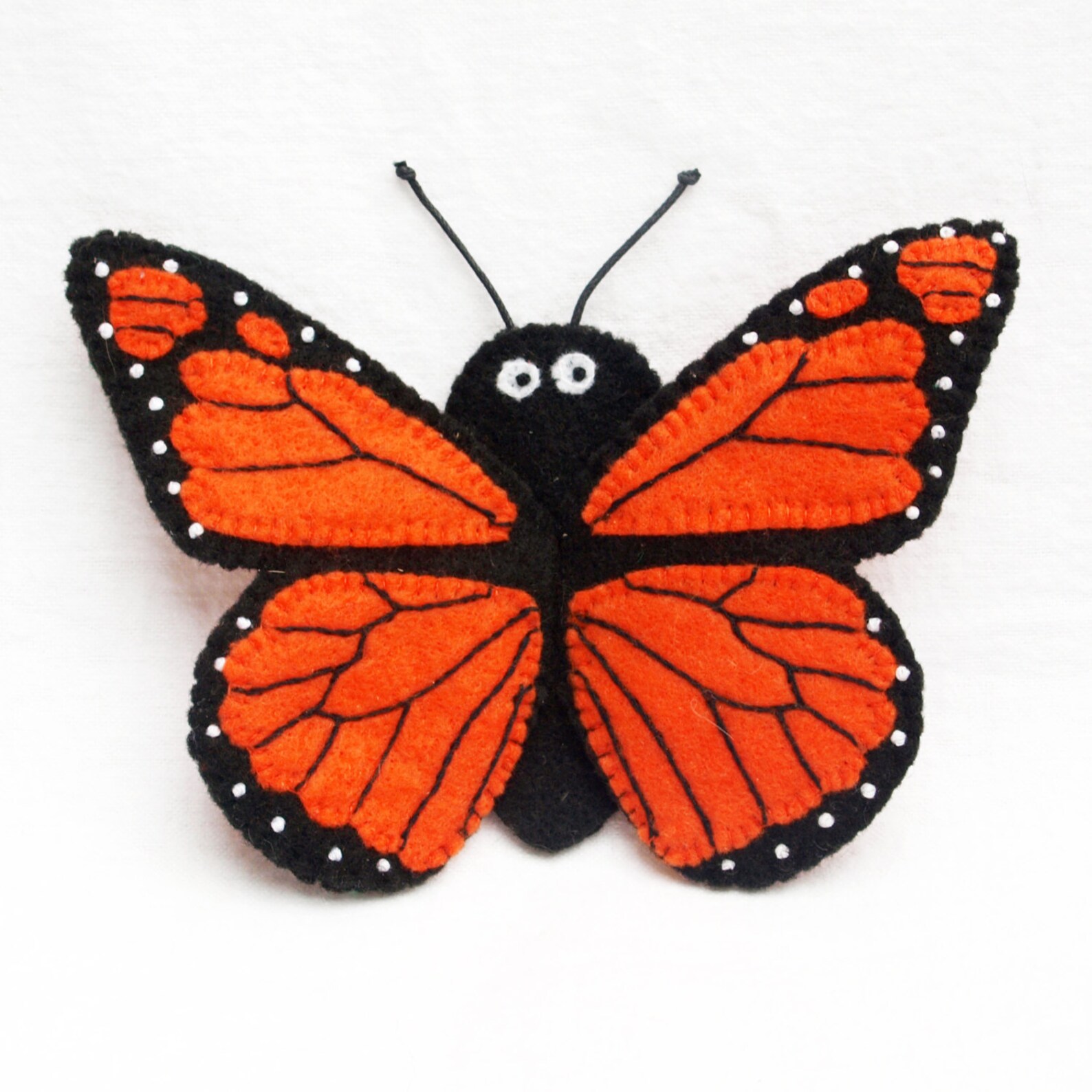 Butterfly Monarch Butterfly Butterfly Finger Puppet Felt - Etsy