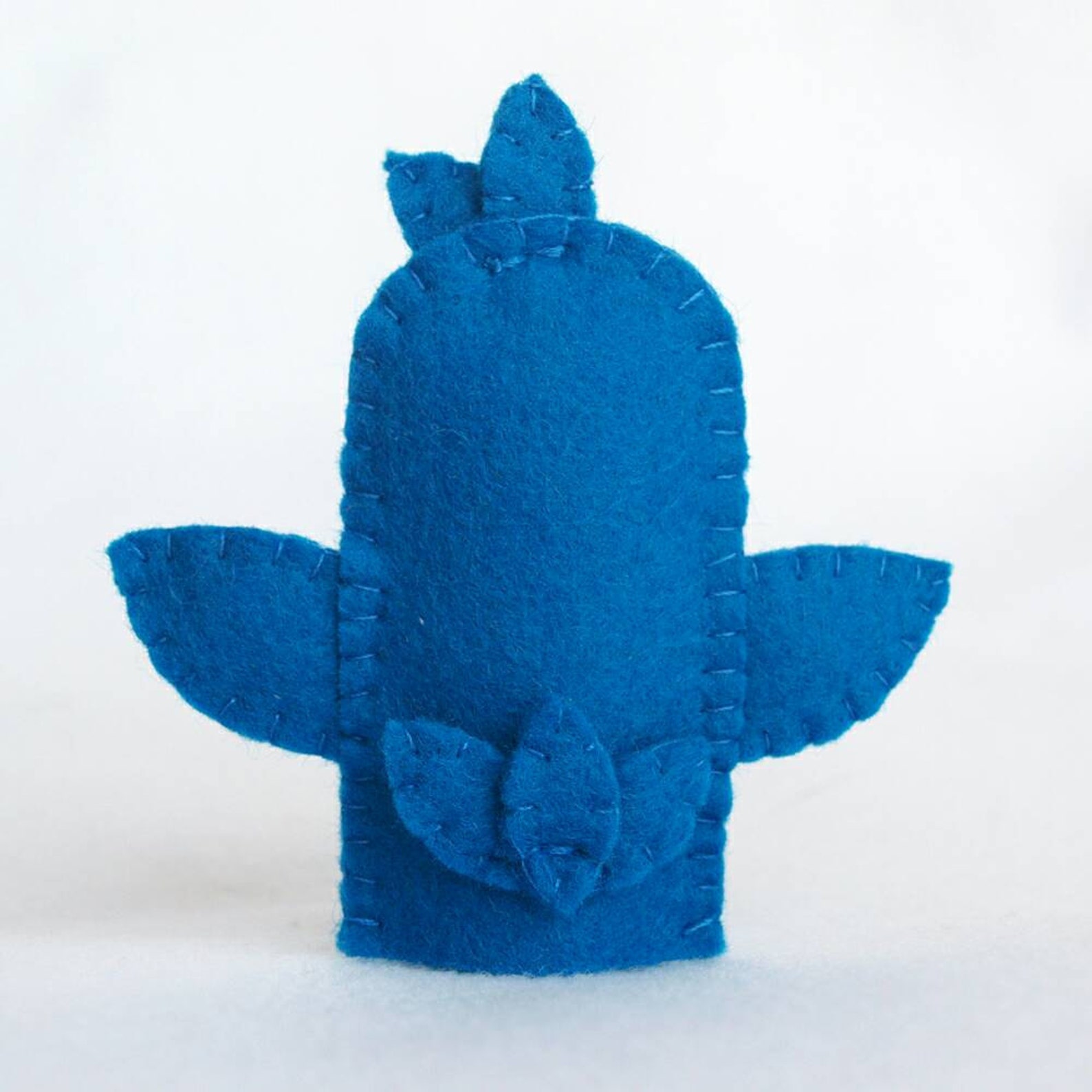 Felt Finger Puppet Bird Blue Jay Animal Puppet Storytime - Etsy