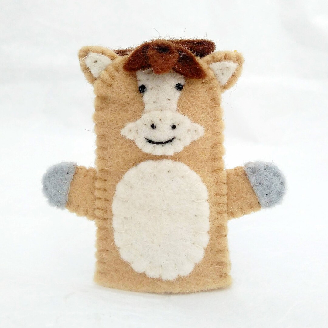 Horse, Felt Finger Puppet, Horse Felt Finger Puppet, Animal Puppet ...