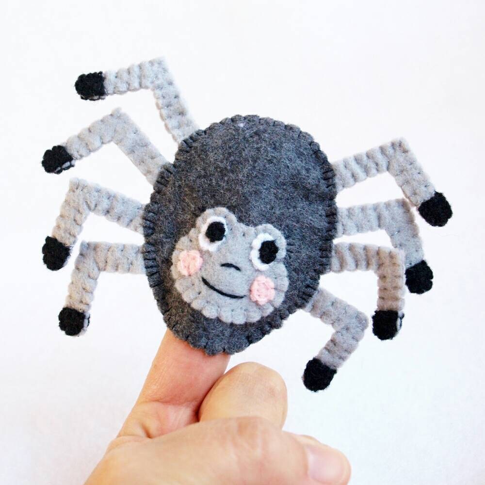 Little Miss Muffet Felt Puppet Spider Felt Puppet Little - Etsy