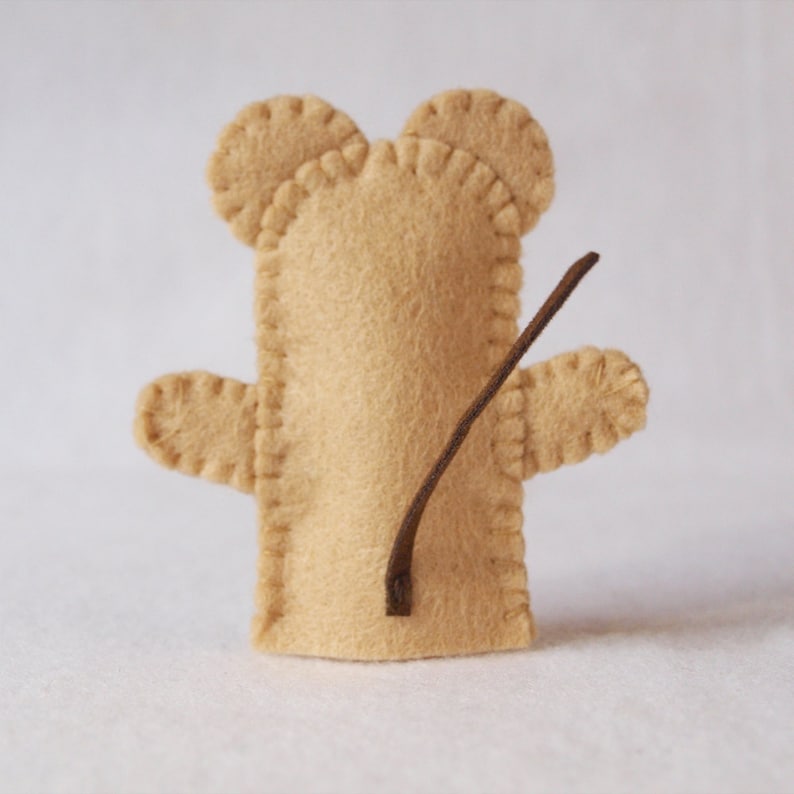 Brown Mouse Finger Puppet Felt Finger Puppet Brown Mouse - Etsy