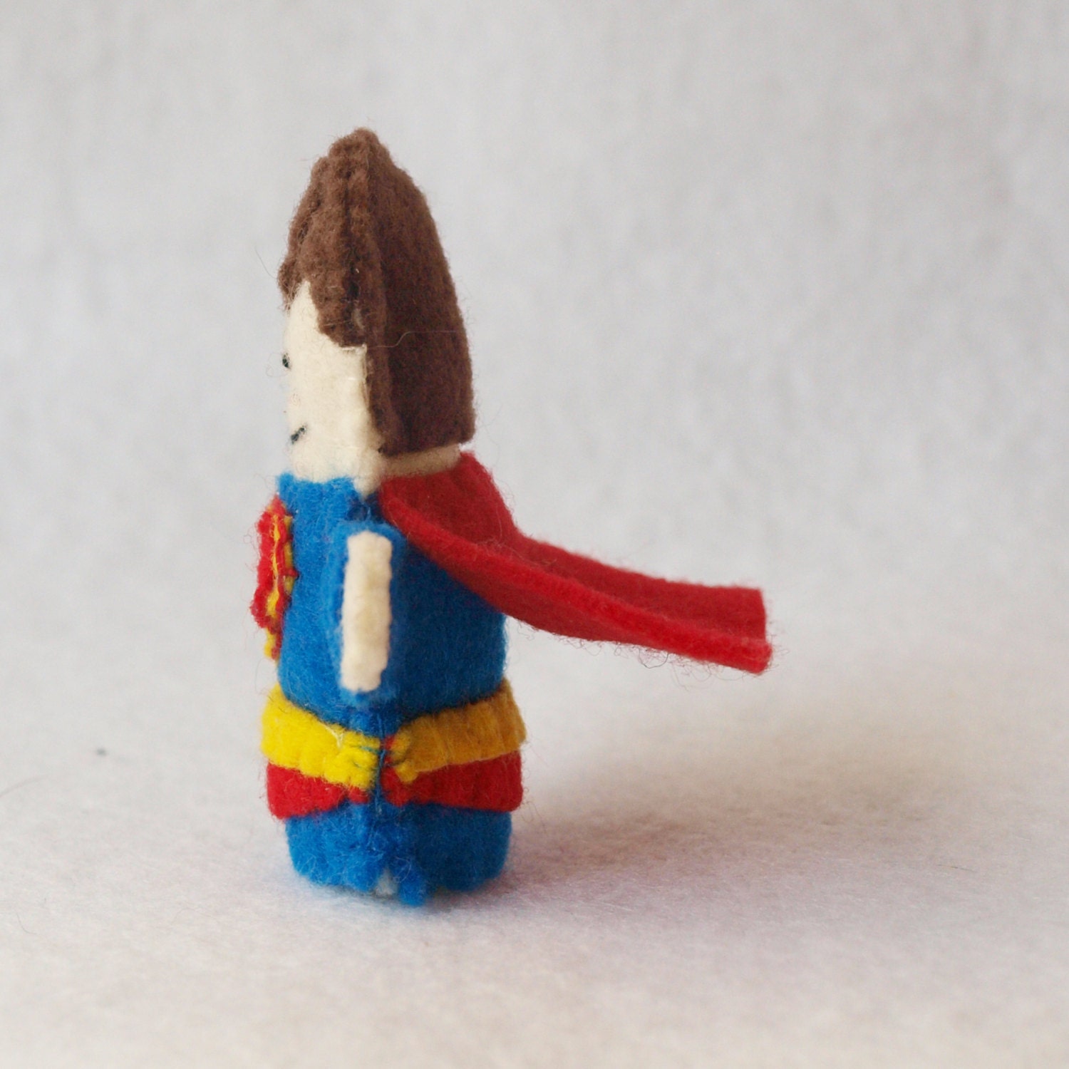 Caped Superhero Finger Puppet Felt Finger Puppet Custom - Etsy