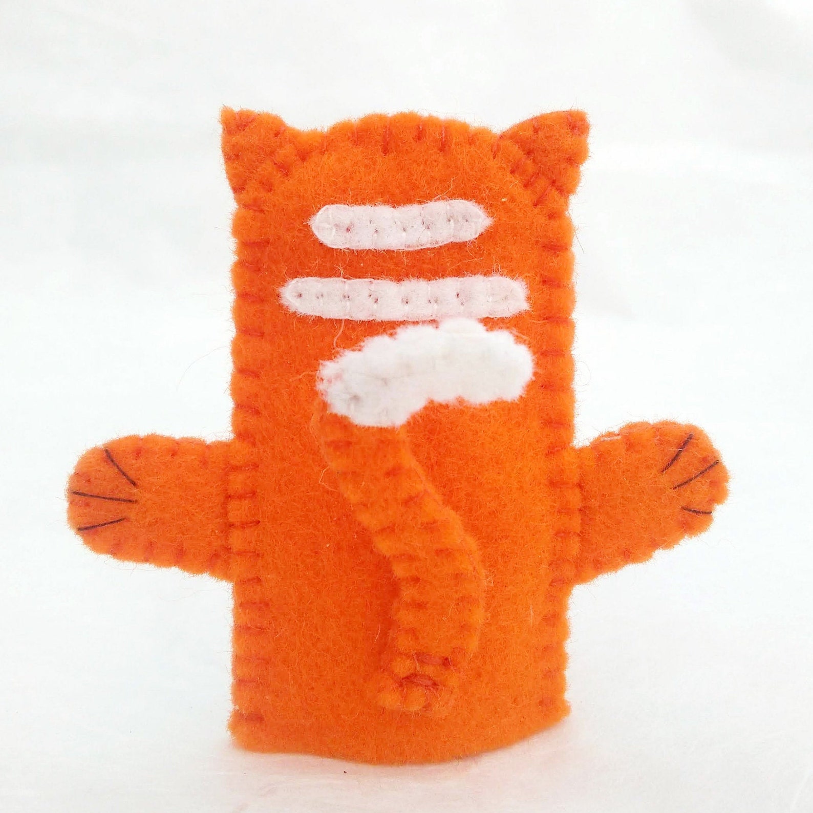 Cat Finger Puppet Felt Finger Puppet Cat Animal Puppet Cat - Etsy