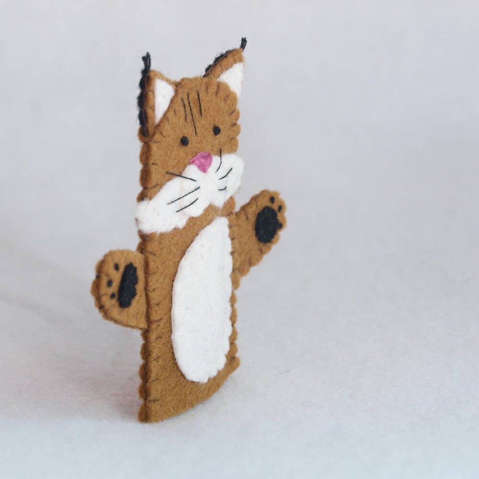 Bobcat Finger Puppet, Felt Finger Puppet, Bobcat Felt Finger Puppet ...