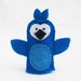 Blue Jay, Bird, Bird Felt Finger Puppet, Animal Puppet, Storytime ...