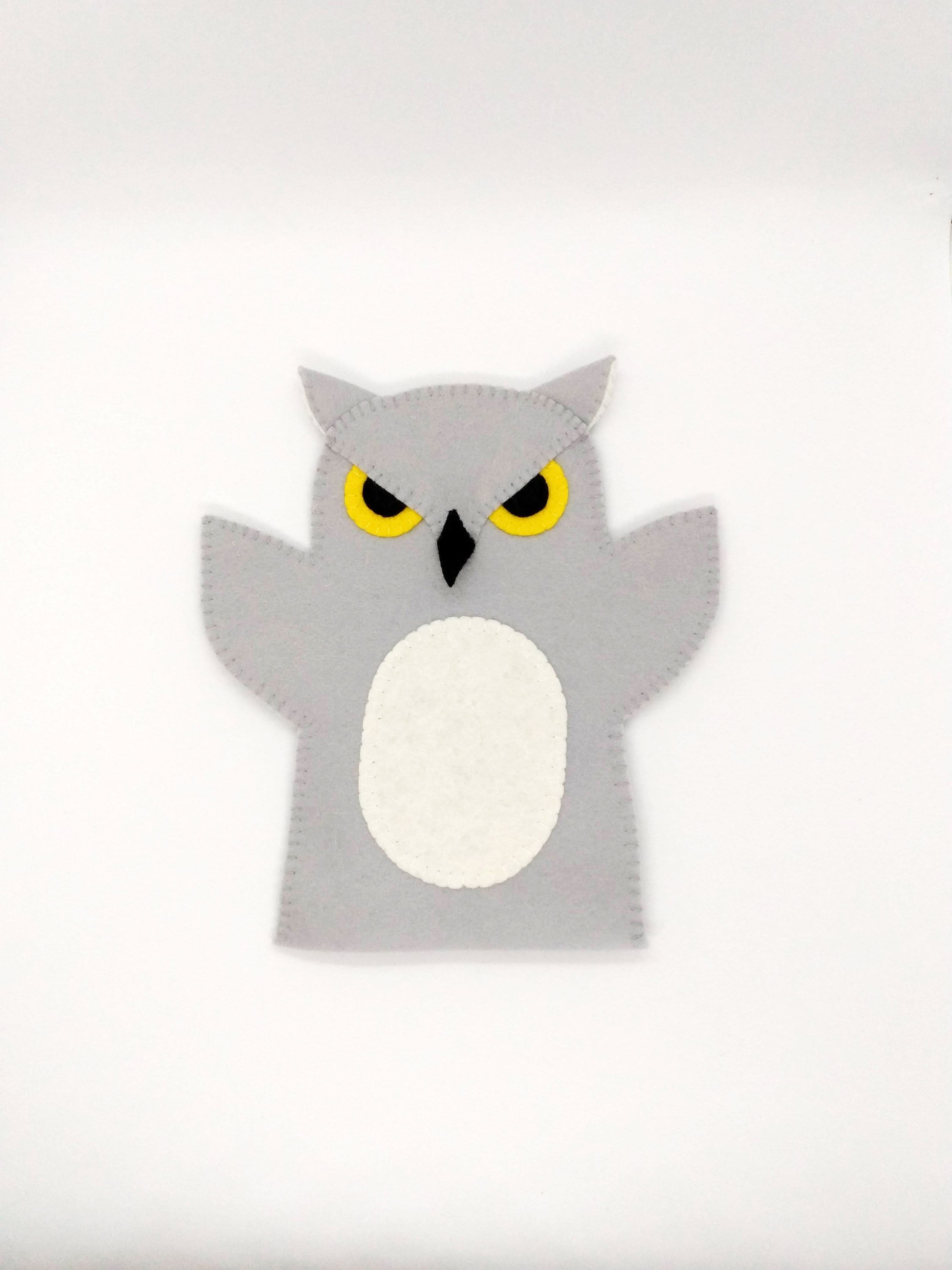 Owl Hand Puppet, Felt Hand Puppet, Owl Felt Hand Puppet, Hand Puppet ...