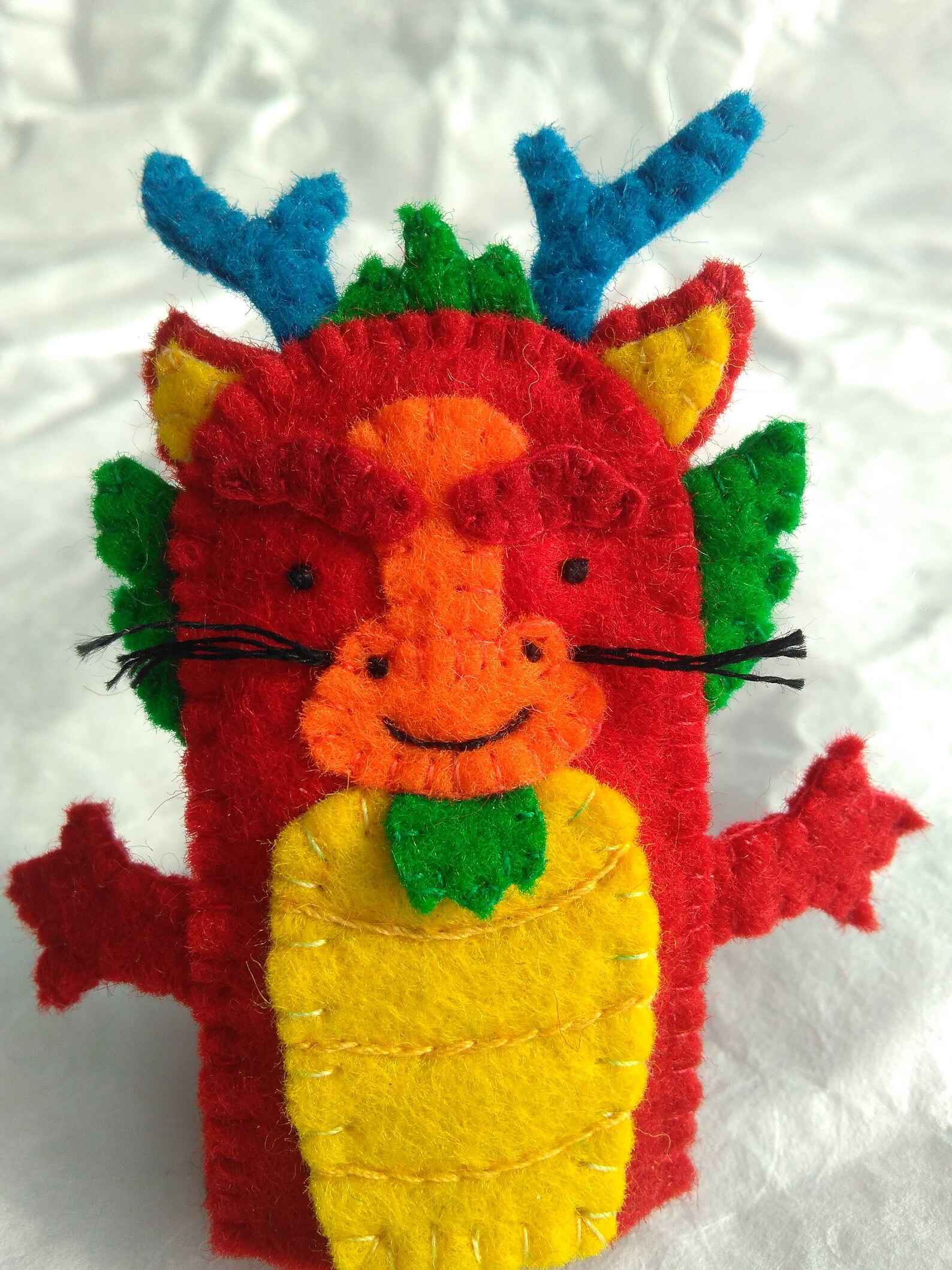 Pattern, PDF Pattern, Chinese Dragon Felt Finger Puppet Pattern ...