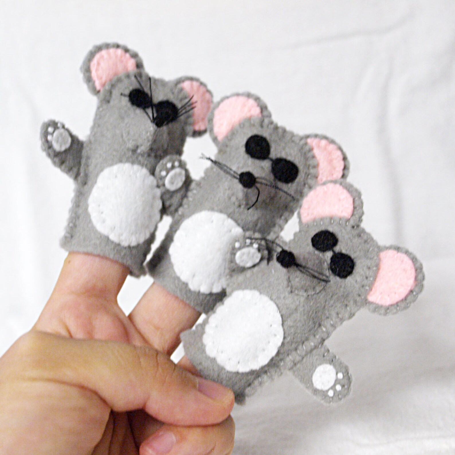 Three Blind Mice Finger Puppet, Three Blind Mice, Three Blind Mice Felt ...