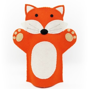 Fox Hand Puppet, Felt Hand Puppet, Fox Felt Hand Puppet, Hand Puppet ...