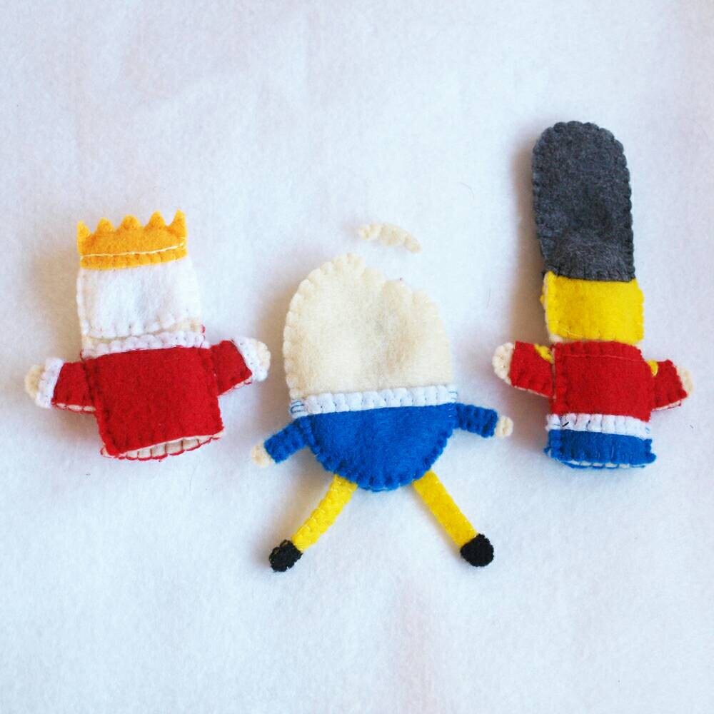 Humpty Dumpty Finger Puppet, King Puppet, Horse Puppet, King's Men ...
