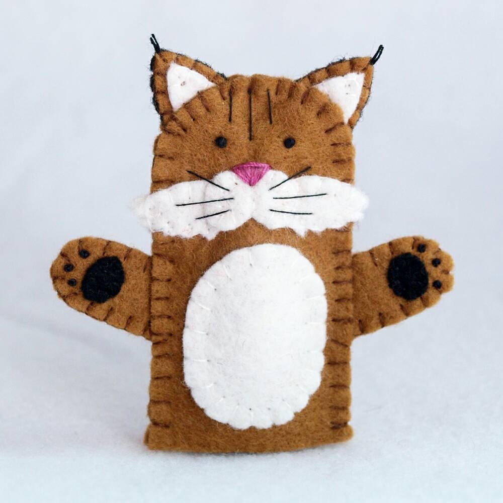 Bobcat Finger Puppet, Felt Finger Puppet, Bobcat Felt Finger Puppet ...