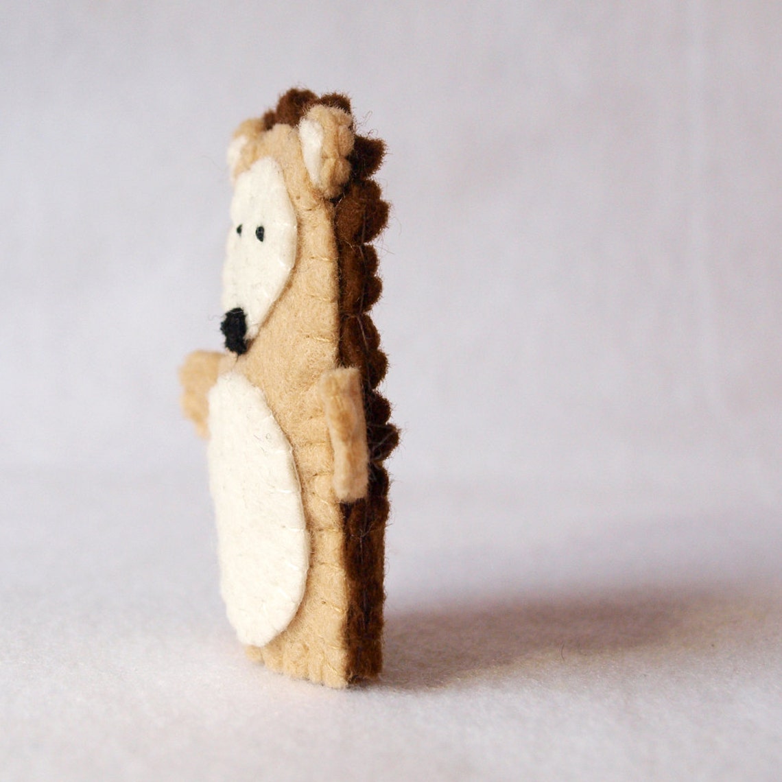 Hedgehog Finger Puppet Felt Finger Puppet Hedgehog Felt - Etsy