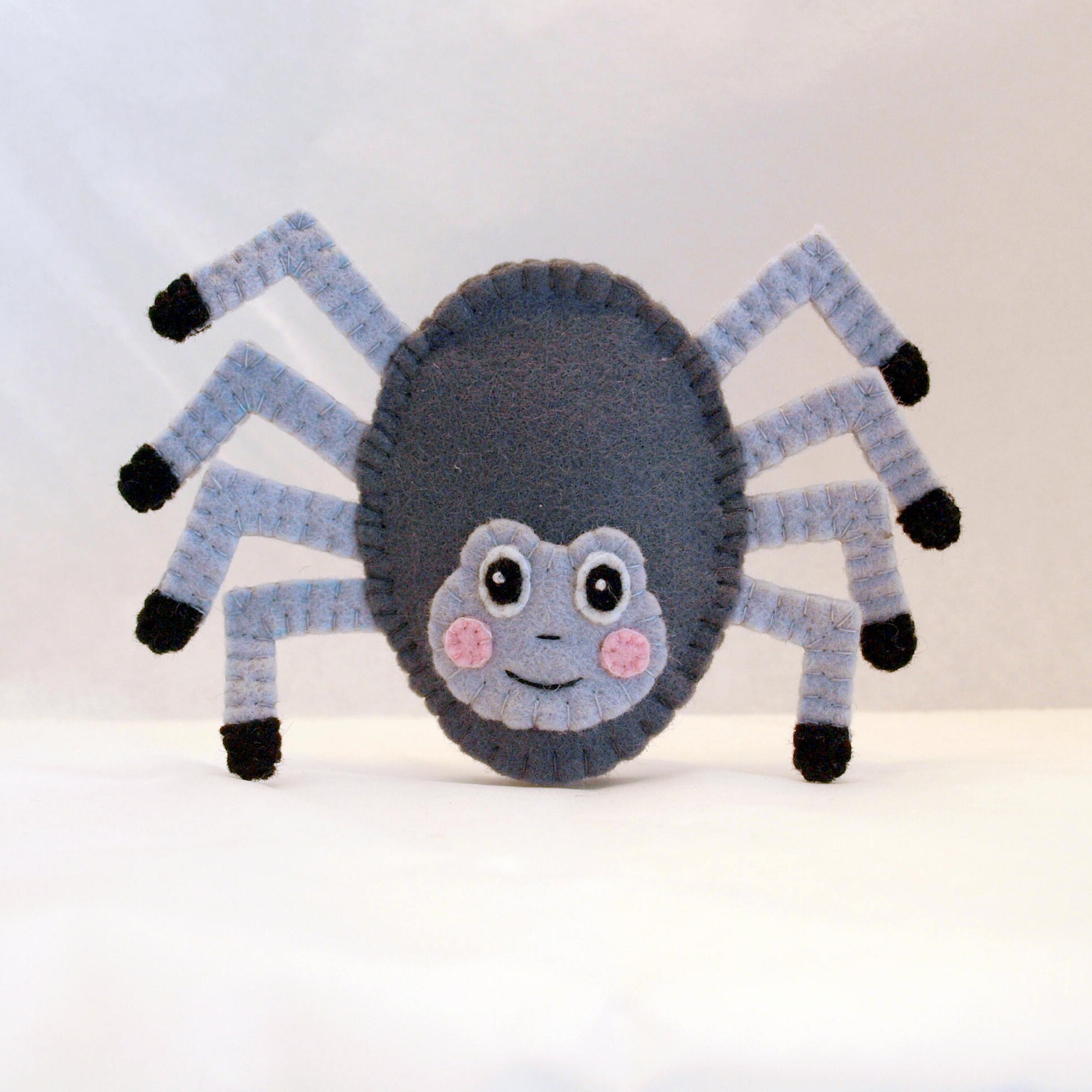 Spider Puppet Pattern, Itsy Bitsy Spider Pattern, Felt Finger Puppet ...