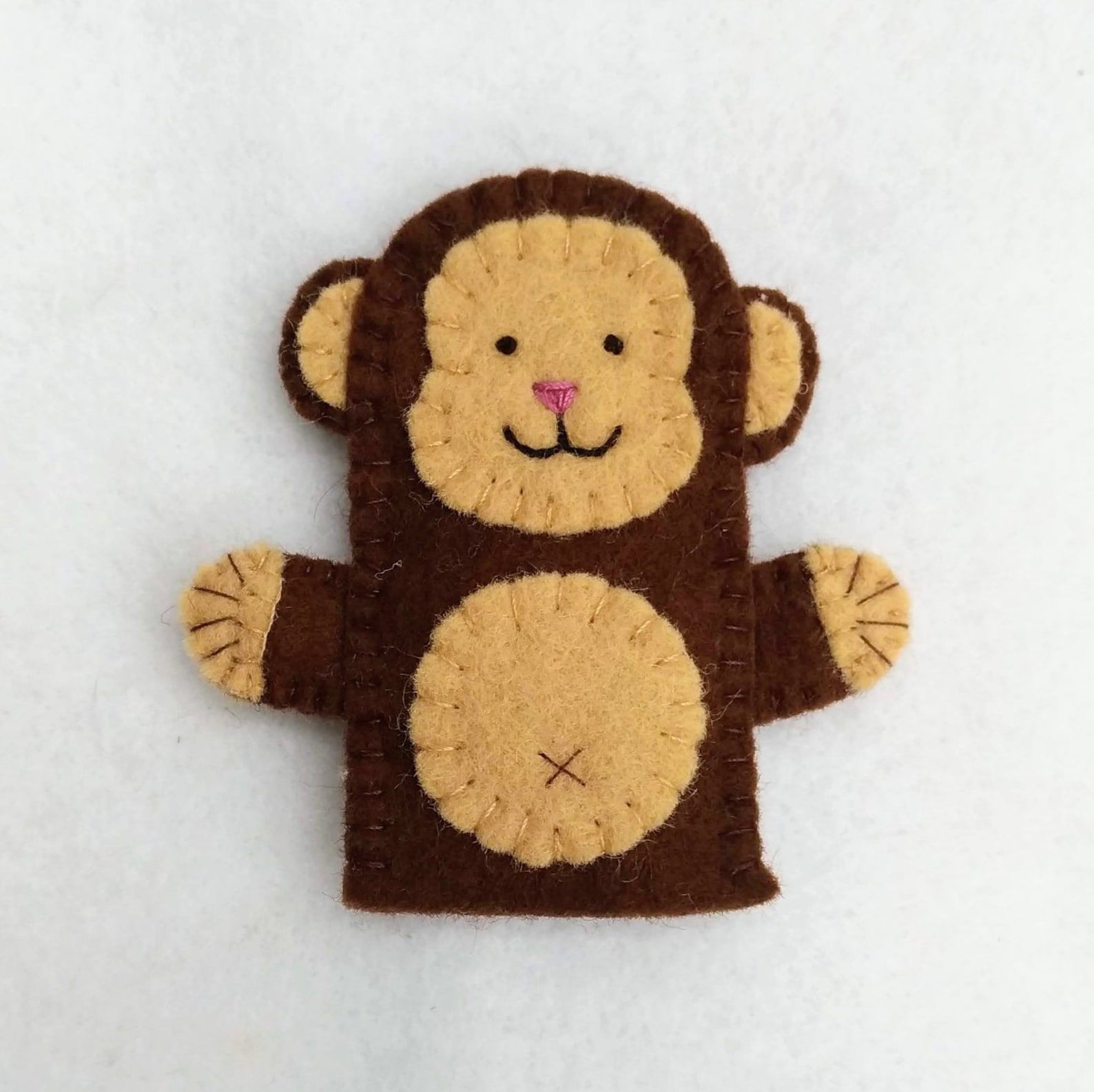 Felt Finger Puppet Monkey Animal Puppet Storytime Puppet - Etsy