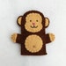 Felt Finger Puppet, Monkey, Animal Puppet, Storytime Puppet, Monkey ...