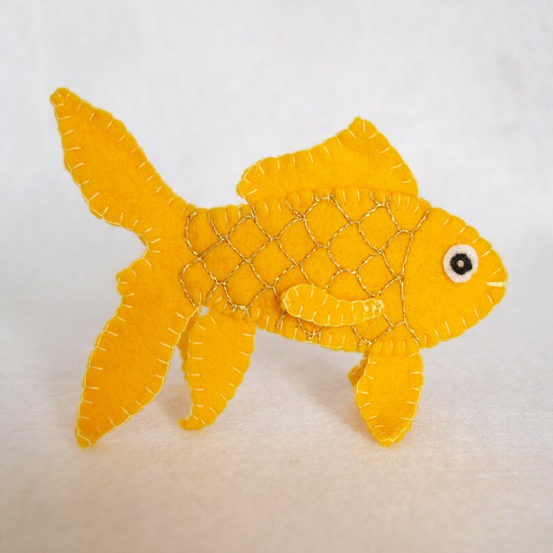 Goldfish Finger Puppet Goldfish Felt Finger Puppet Finger - Etsy