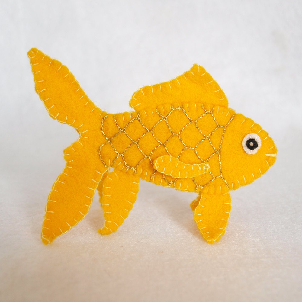 Goldfish Finger Puppet Goldfish Felt Finger Puppet Finger - Etsy