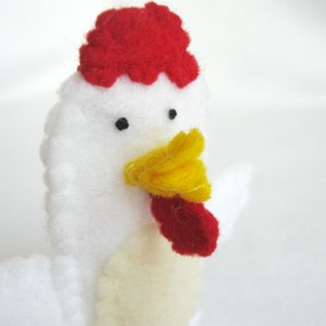 Hen, Hen Puppet, Hen Finger Puppet, Hen Felt Puppet, Chicken Puppet ...
