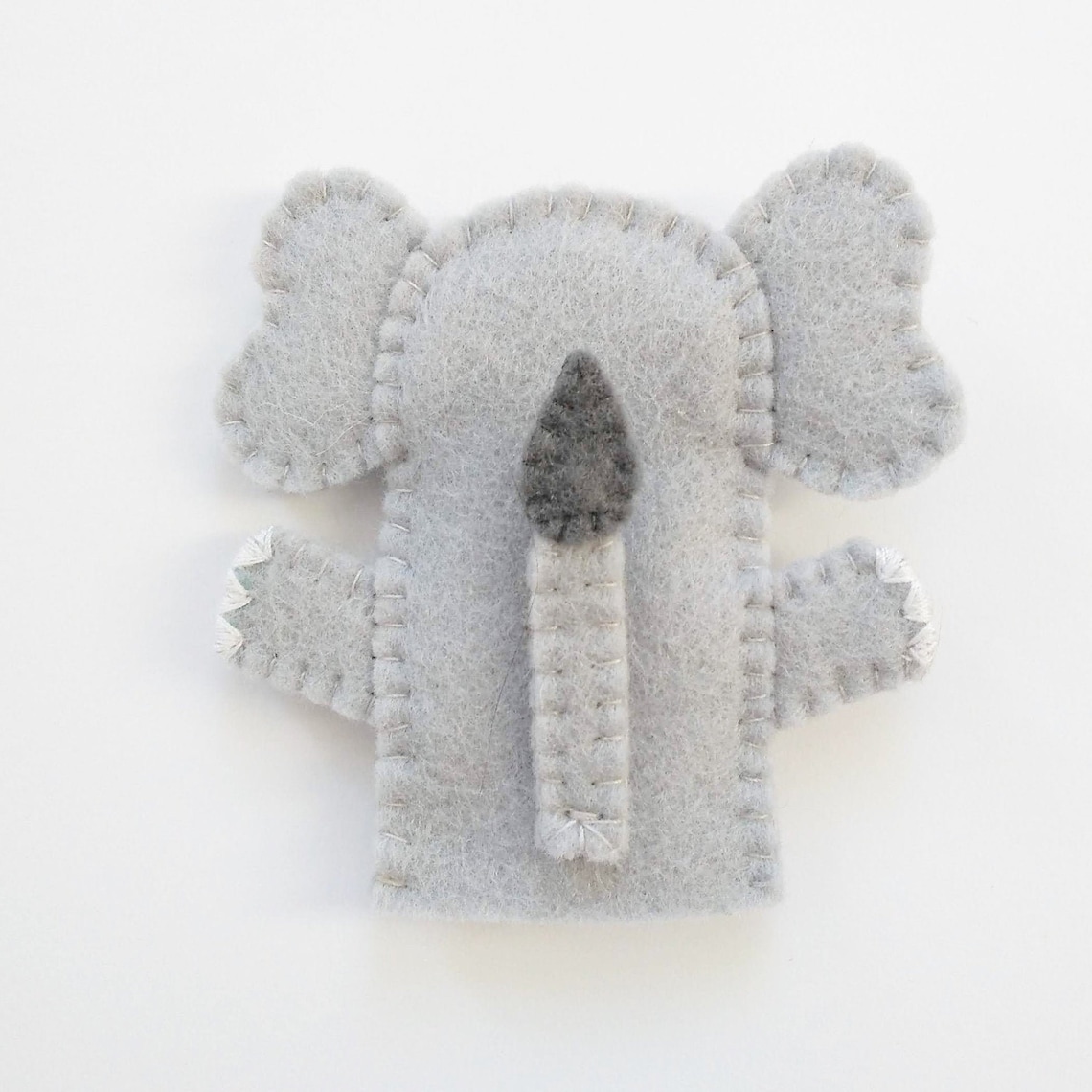 Elephant Finger Puppet Felt Finger Puppet Elephant Felt - Etsy