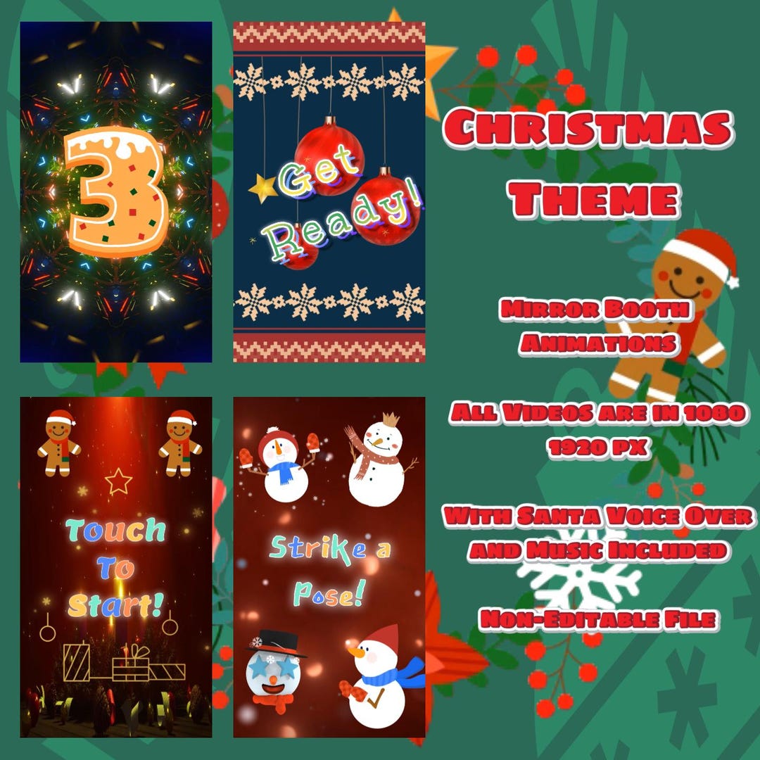 Mirror Booth Animations | Full Christmas Animations | Magic Mirror ...