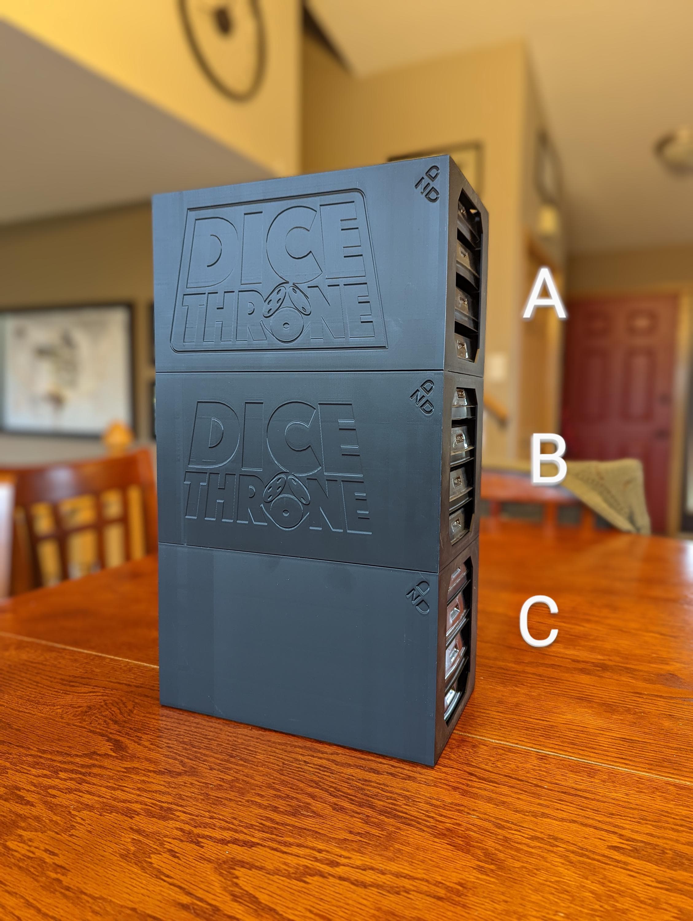 Dice Throne STL File - Character Tray Storage Box for 3D Printers - Etsy