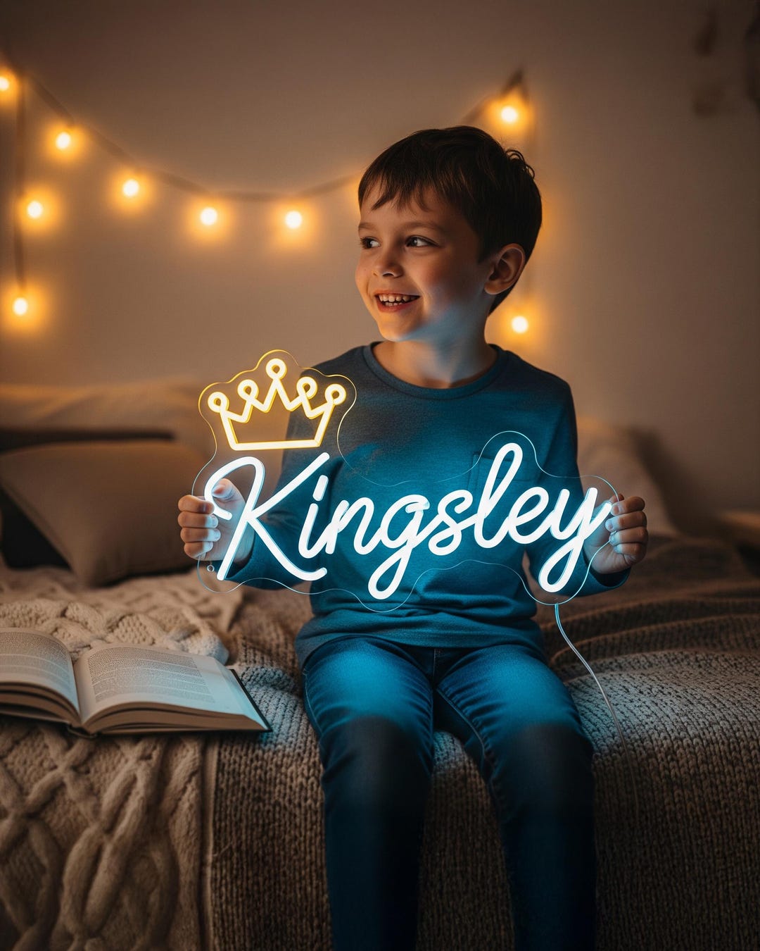 Custom Name LED Neon Light – Personalized Wall Sign for Kids & Home ...
