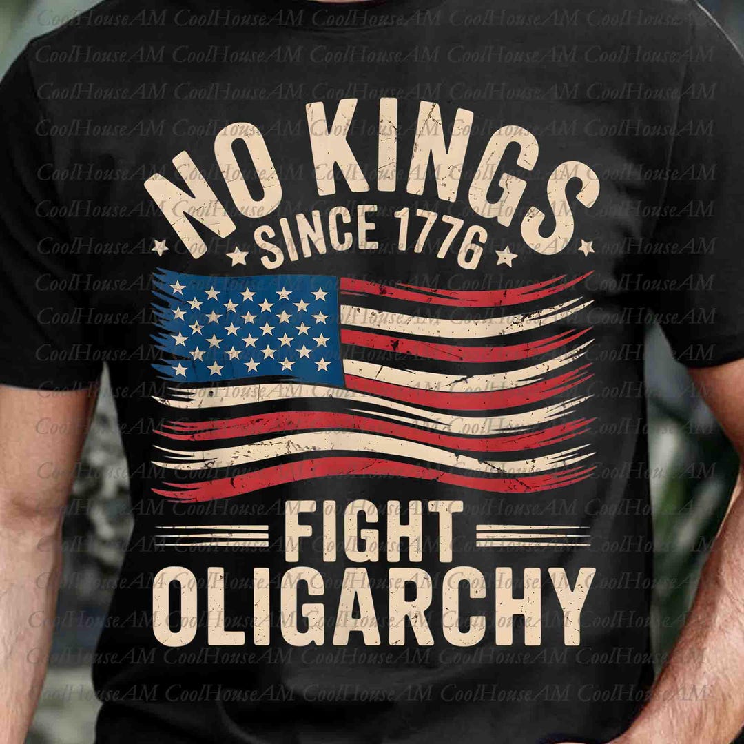 No Kings Fight Oligarchy Resist Protest Sign PNG, Anti-trump Protest ...
