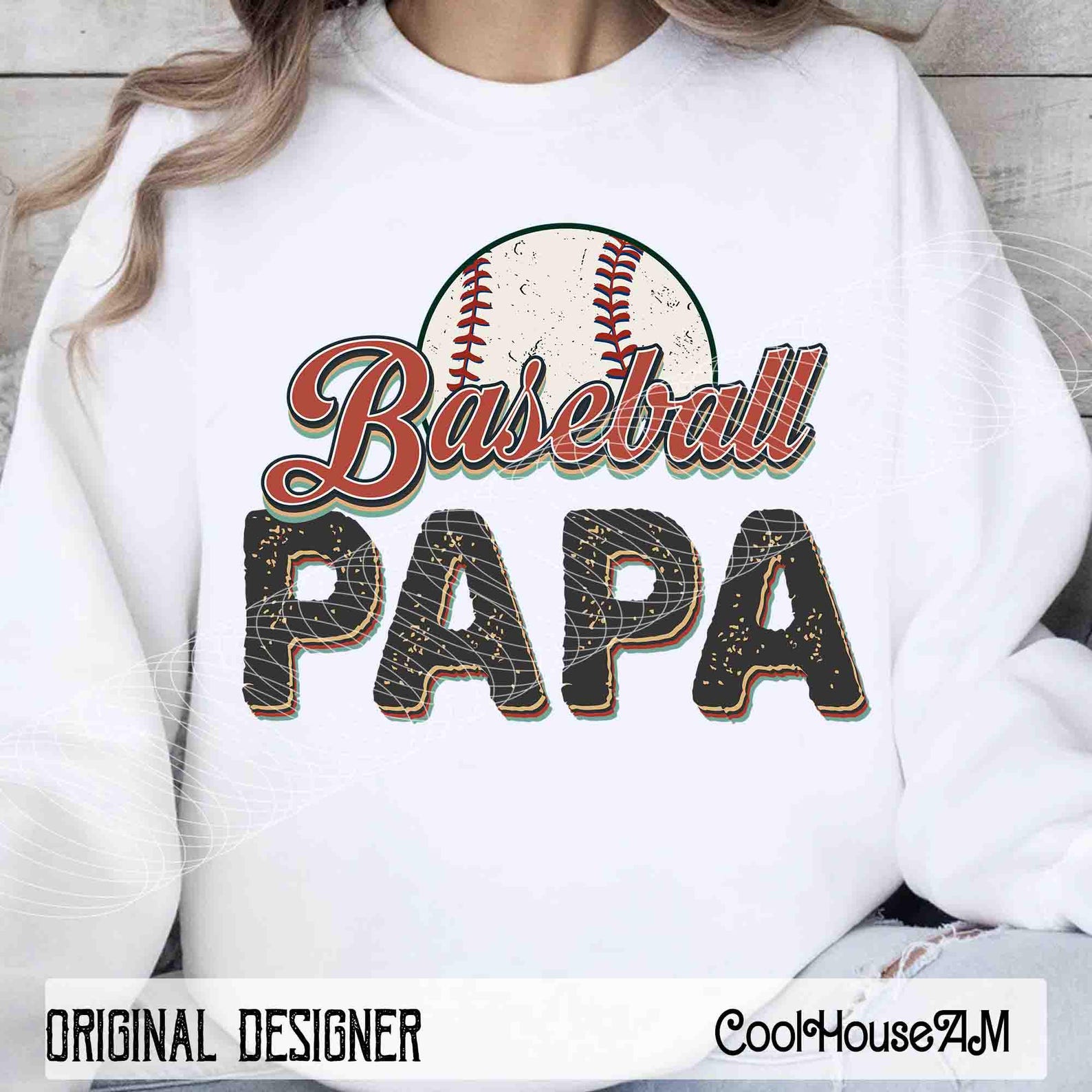 Baseball Papa PNG, Baseball Dad Png, Dad Sports Png, Father's Day ...