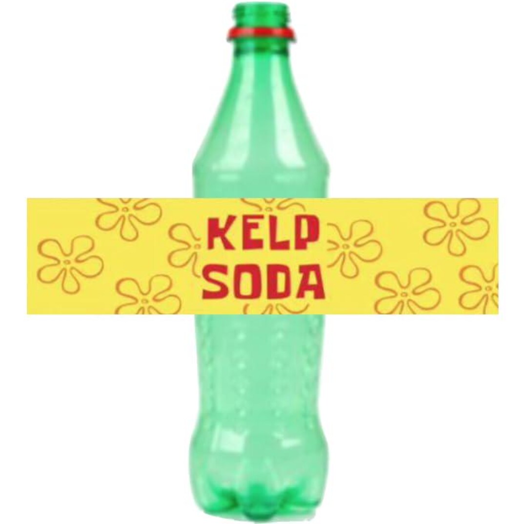 Pre Cut Kelp Soda Bottle Labels, Under the Sea Drink Bottle Labels ...