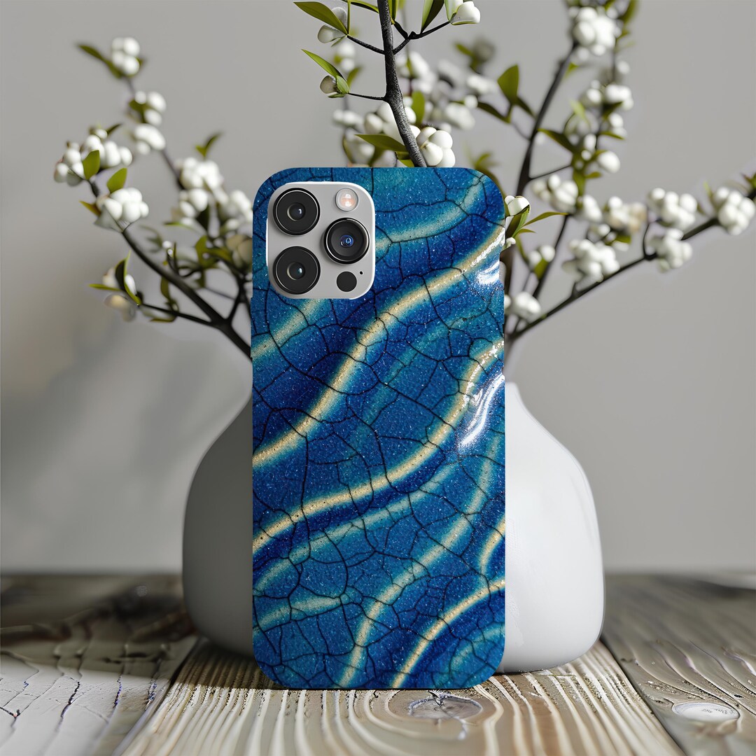 IPhone Tough Case - Blue Glazed Ceramic Pottery Design, Pottery Lover ...